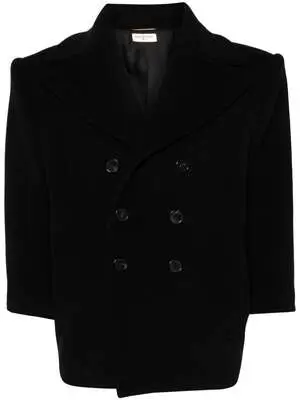 Saint Laurent Double-breasted Wool Coat