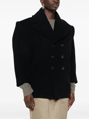 Saint Laurent Double-breasted Wool Coat
