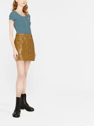 DIESEL® Exposed-seam Cropped T-shirt