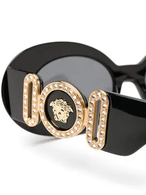 Versace Medusa Oval-frame Sunglasses