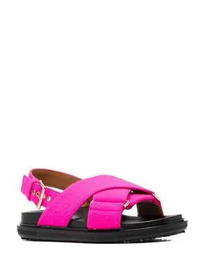 Marni Crossover-strap Leather Sandals