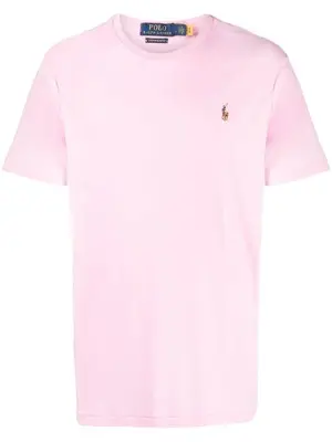 Polo Ralph Lauren Logo-print Short-sleeved T-shirt - Pink