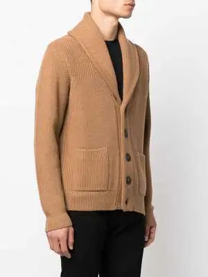 DRUMOHR Steve Mcqueen Merino Cardigan - Brown