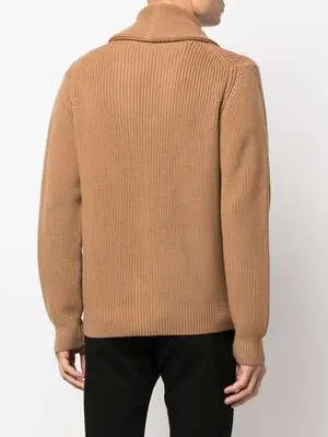 DRUMOHR Steve Mcqueen Merino Cardigan - Brown