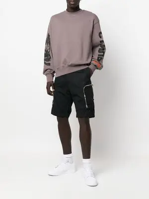 Heron Preston Flaming Skull Sweatshirt