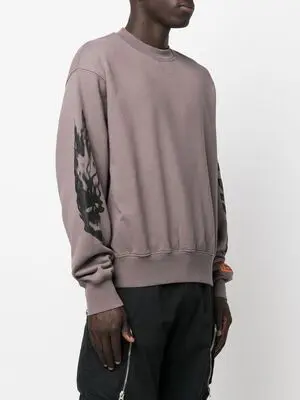 Heron Preston Flaming Skull Sweatshirt