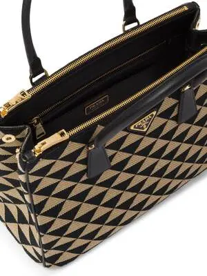 Prada Symbol Embroidered Tote