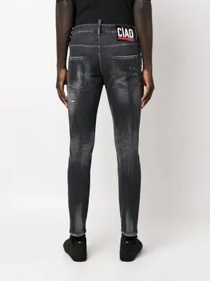 Dsquared2 Faded Skinny-fit Jeans - Black