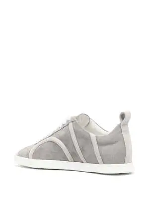 TOTEME Raised-monogram Leather Sneakers