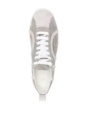 TOTEME Raised-monogram Leather Sneakers