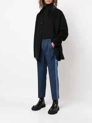 Viktor & Rolf Cropped Trousers With Embroidered Logo