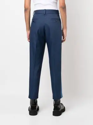 Viktor & Rolf Cropped Trousers With Embroidered Logo