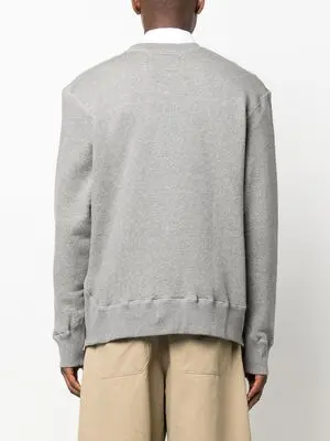 THE POWER FOR THE PEOPLE Logo Print Organic Cotton Crewneck Sweatshirt