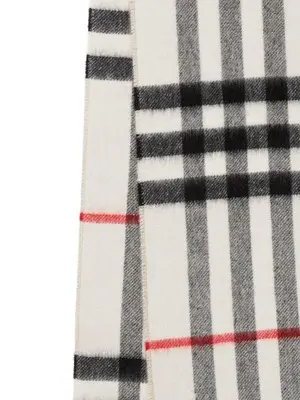 Burberry Contrast-check Cashmere Scarf - Neutrals