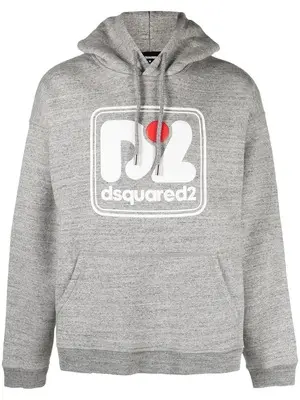 Dsquared2 Logo-print Hoodie - Grey