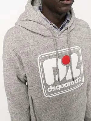 Dsquared2 Logo-print Hoodie - Grey
