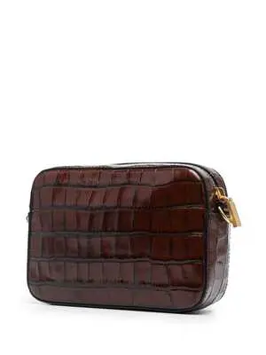 COCCINELLE Crocodile-embossed Leather Crossbody Bag