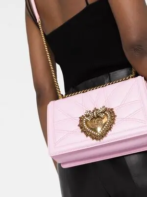 Dolce & Gabbana Medium Devotion Quilted Shoulder Bag