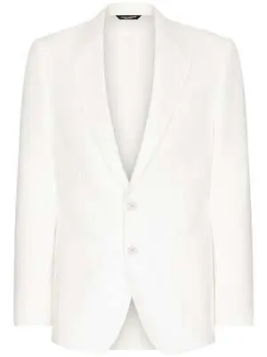 Dolce & Gabbana Single-breasted Linen Blazer
