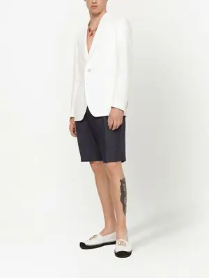 Dolce & Gabbana Single-breasted Linen Blazer