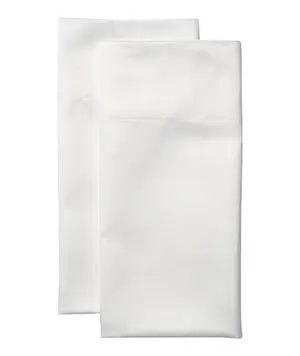 SAVVY SLEEPERS White Satin Pillow Cases - One-color