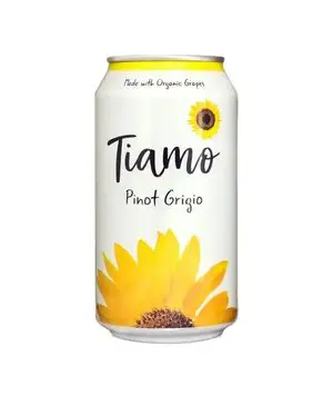 TIAMO Organic Pinot Grigio Canned Wine