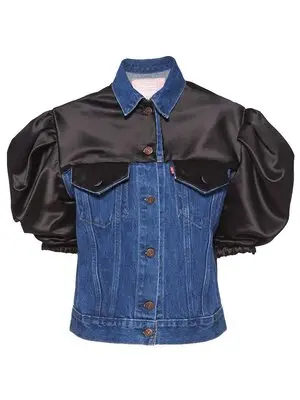 Miu Miu x Levi - Denim And Satin Trucker Jacket
