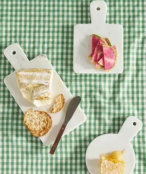 Anthropologie Marble Picnic Mini Cheese Board