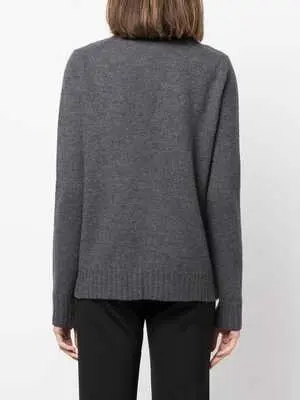 JIL SANDER V-neck Wool Cardigan - Grey