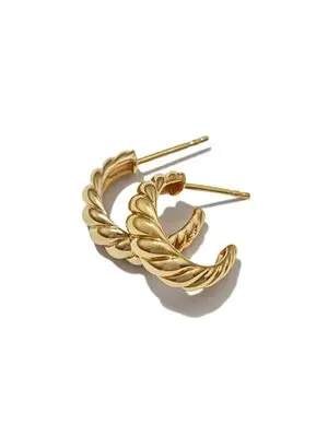 Mejuri Croissant Dome Hoops