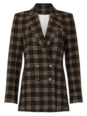 Veronica Beard Oria Plaid Dickey Jacket