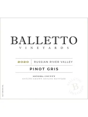 BALLETTO Pinot Gris 2018 - One-color