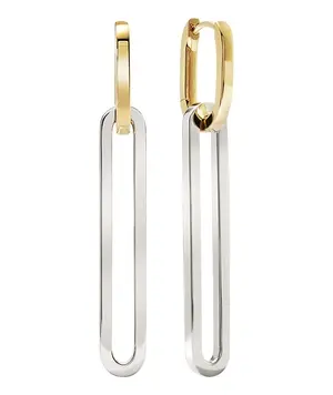 Mejuri Harris Two-tone Convertible Link Earrings