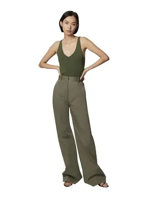 Another Tomorrow Wide Leg Pant
