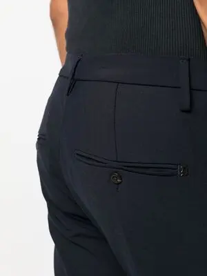 DONDUP Mid-rise Tapered Trousers - Blue