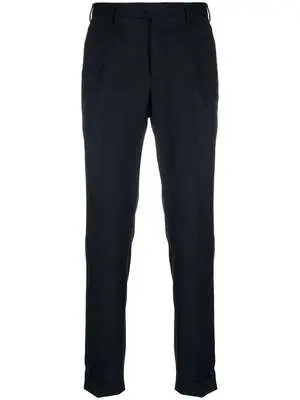 PT TORINO Low-rise Tapered Trousers - Blue