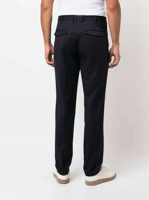PT TORINO Low-rise Tapered Trousers - Blue