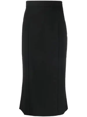 Alberta Ferretti High-waisted Pencil Skirt - Black