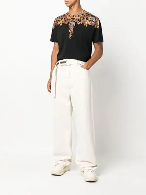 COUNTY OF MILAN Cross-embroidered Trousers