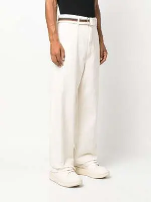 COUNTY OF MILAN Cross-embroidered Trousers