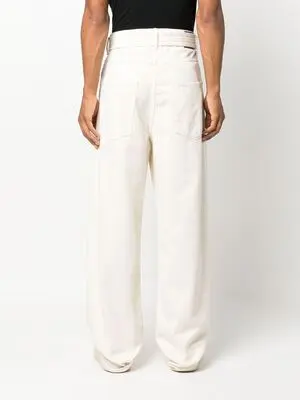 COUNTY OF MILAN Cross-embroidered Trousers
