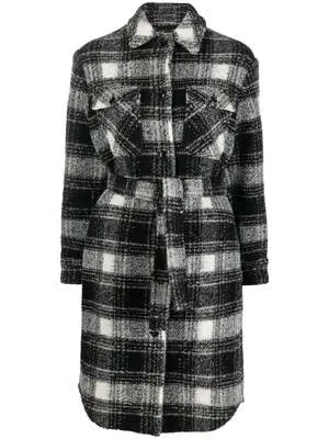 Woolrich Checked Wool-blend Shirt Coat
