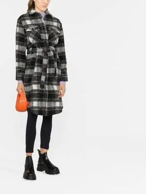 Woolrich Checked Wool-blend Shirt Coat