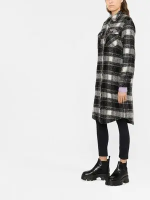 Woolrich Checked Wool-blend Shirt Coat