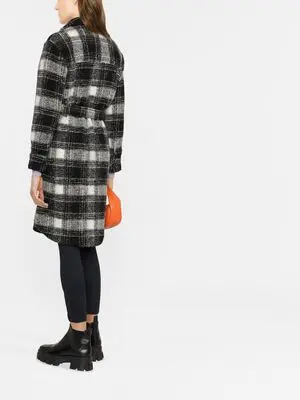 Woolrich Checked Wool-blend Shirt Coat