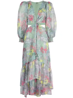 Alice + Olivia X Lola Schnabel Katia Maxi Dress