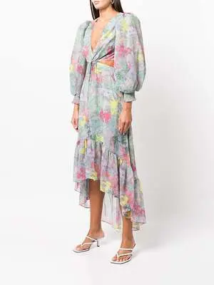 Alice + Olivia X Lola Schnabel Katia Maxi Dress