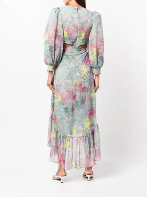 Alice + Olivia X Lola Schnabel Katia Maxi Dress