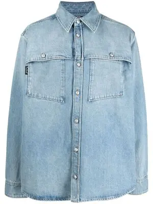 Balmain Faded Denim Shirt-jacket