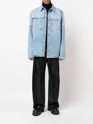 Balmain Faded Denim Shirt-jacket